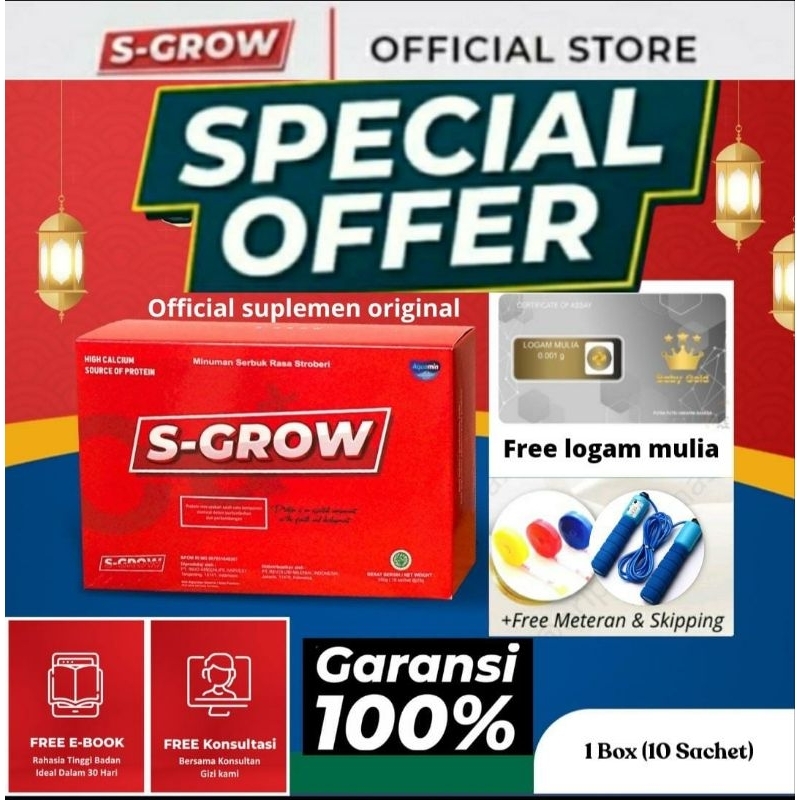 Jual S-Grow Official Store Peninggi Badan Original Terbaik Suplemen ...