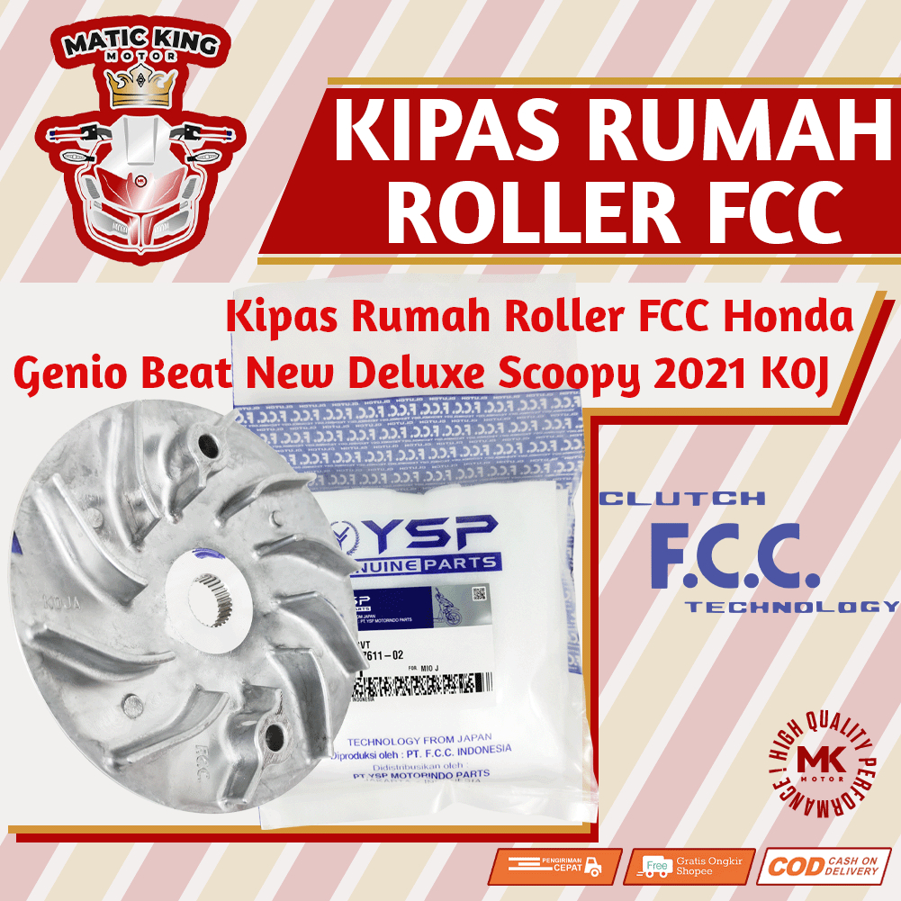 Jual Kipas Lawan Rumah Roller Genio Beat New Deluxe 2020 Scoopy 2021 up Old New K0J Clutch FCC ...