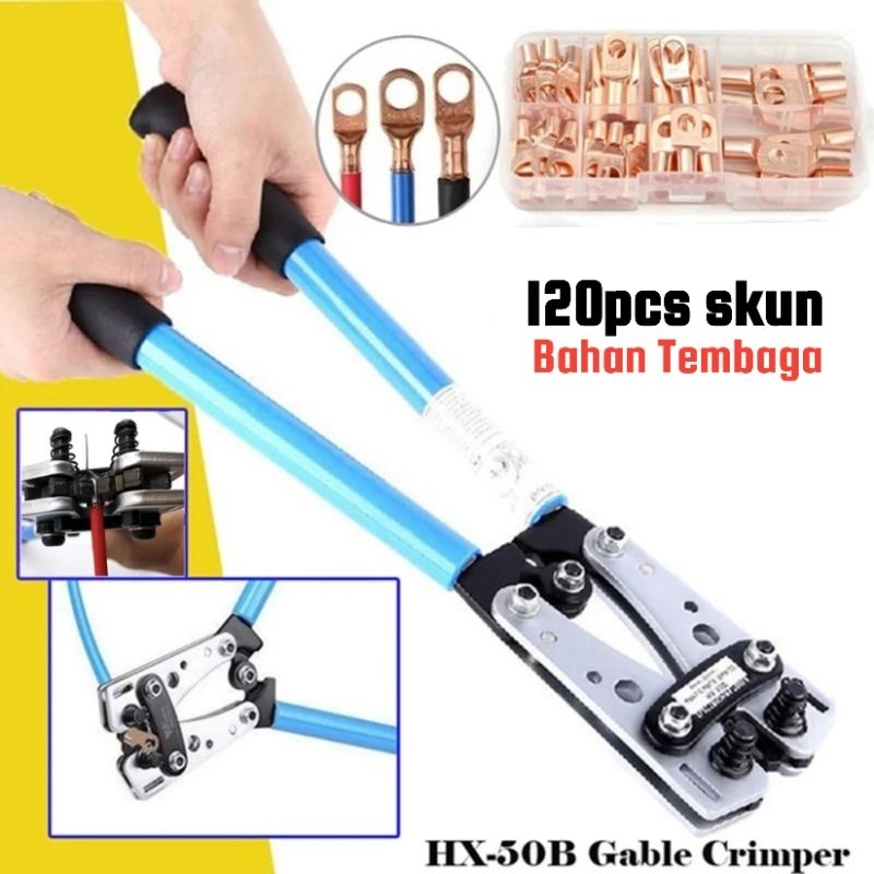 Jual 260pcs Tang Crimping Skun 120pcs Connector Tembaga Kabel Bodi ...