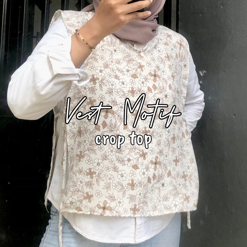 Jual Vest Motif Kekinian / Vest Kantor / Vest Korean Crop Top / Vest ...