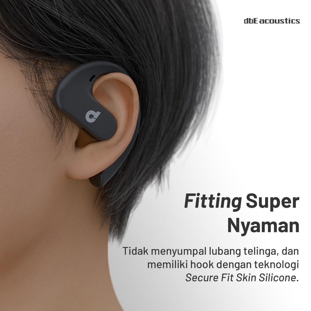 Jual dbE OWS300 Sport Open Ear TWS with AI Noise Canceling Mic | Shopee ...