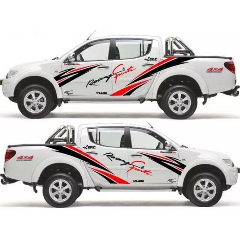 Jual sticker stiker mobil cutting 4x4 racing sport off road 4×4 strada ...