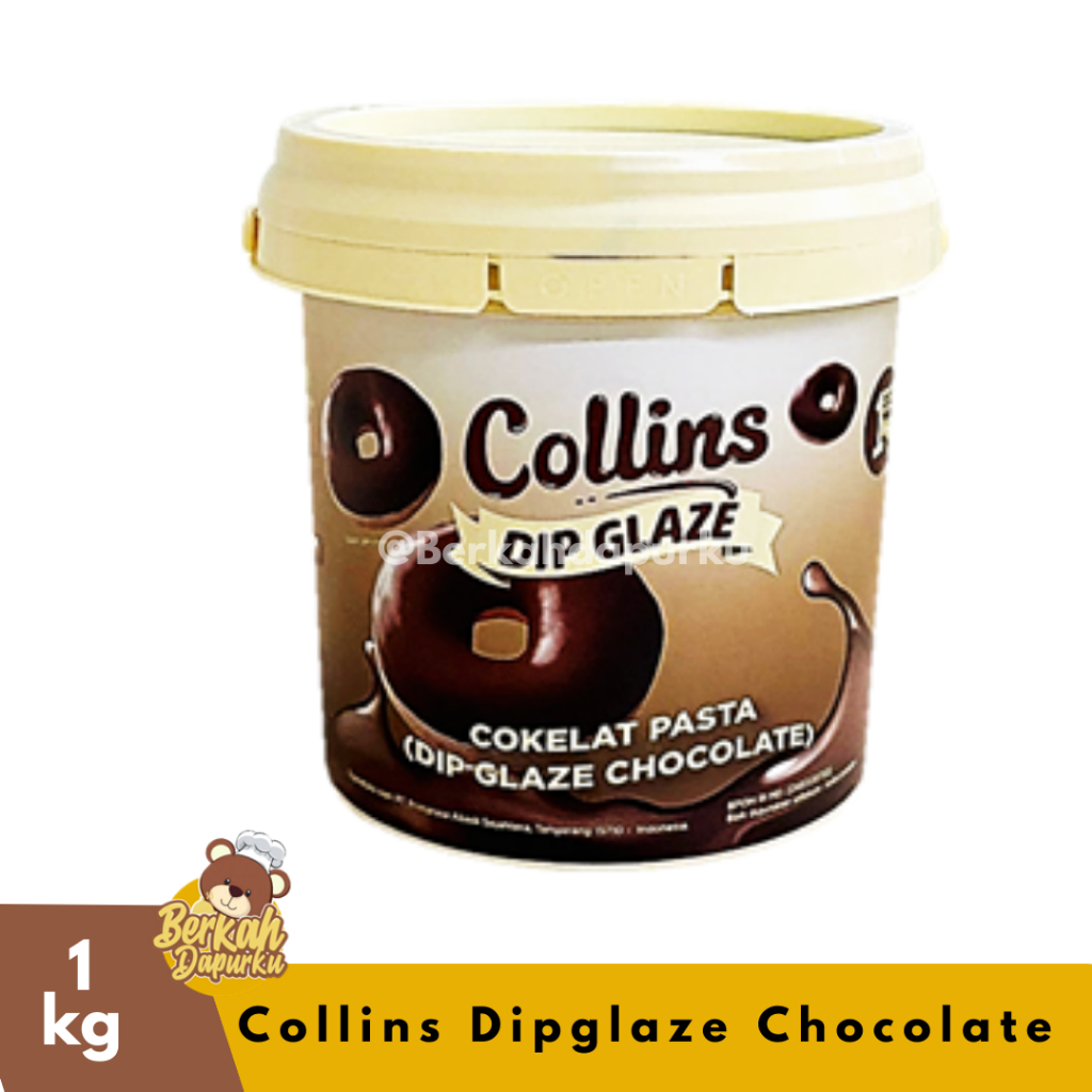 Jual Collins Dip Glaze Chocolate Selai 1Kg COD | Shopee Indonesia