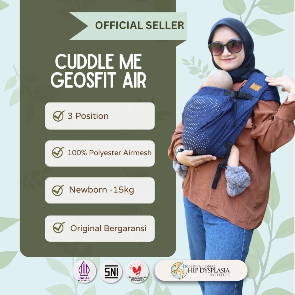 Jual CUDDLE ME Geosfit Air / Sporty Gendongan Bayi Newborn M Shape Geos ...