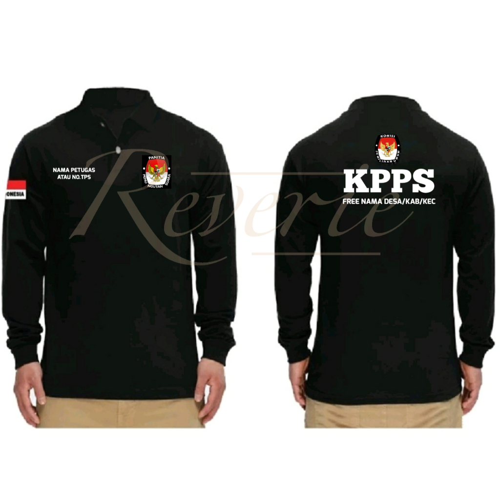 Jual POLO SHIRT KPU PPS PANITIA PEMUNGUTAN SUARA GRATIS NAMA DESA ...