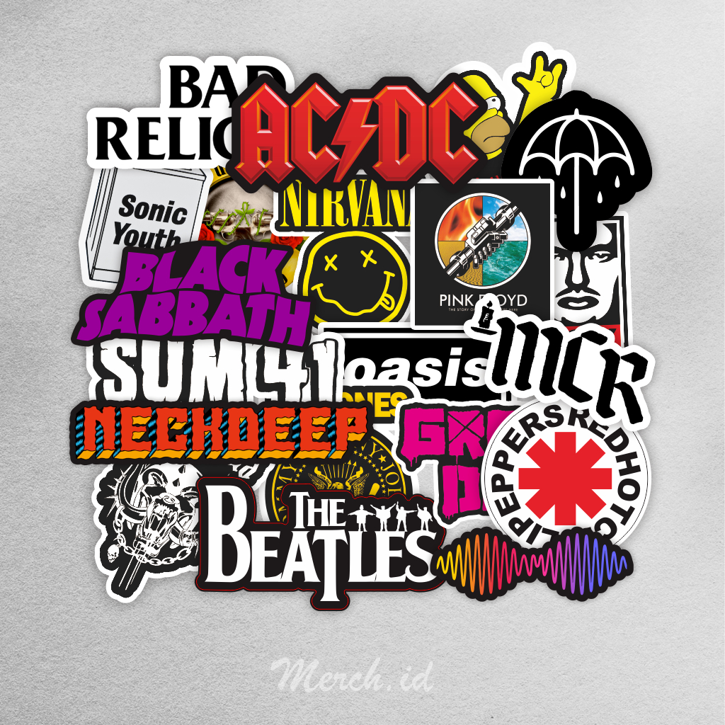 Jual Stiker Band 20 Pcs Bahan Graftac Laminasi Waterproof Kiss Cut ...