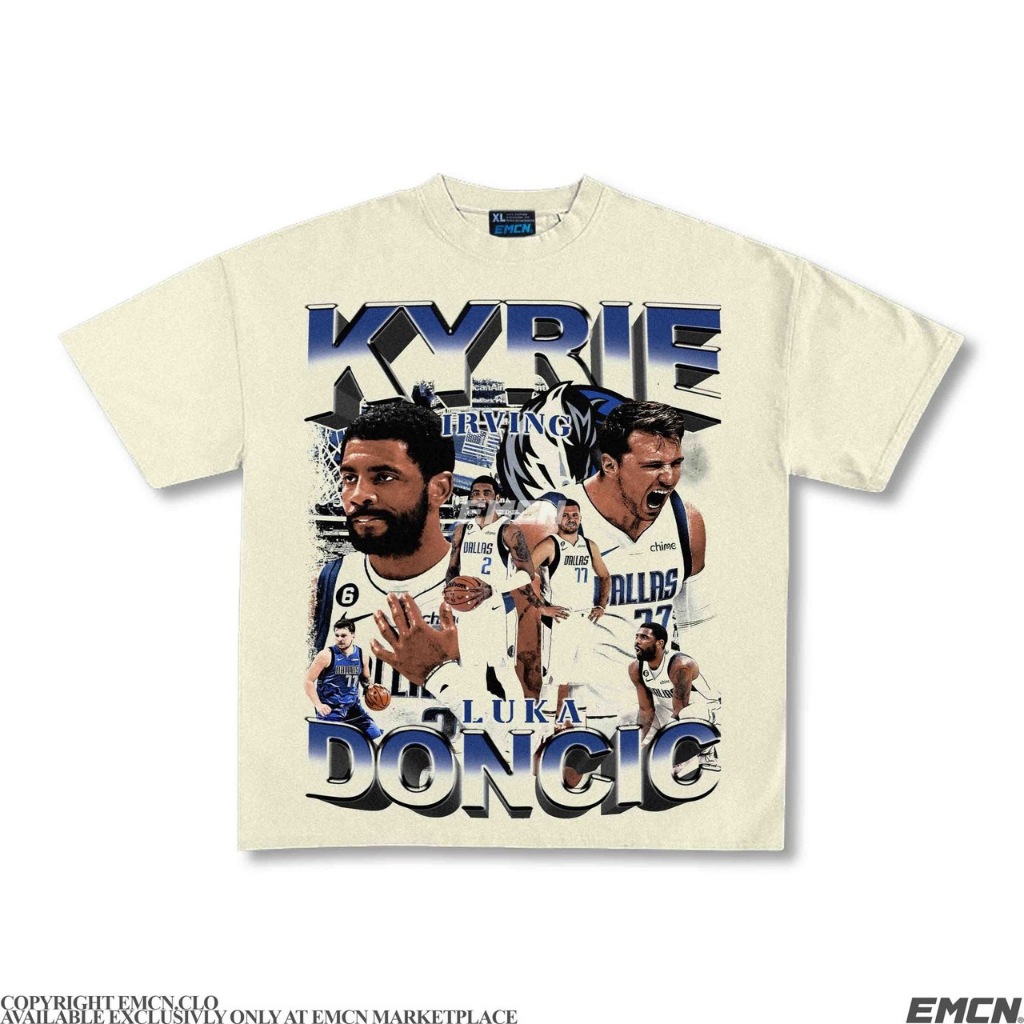 Jual EMCN Oversized Tee Irving and Luka Doncic | Shopee Indonesia