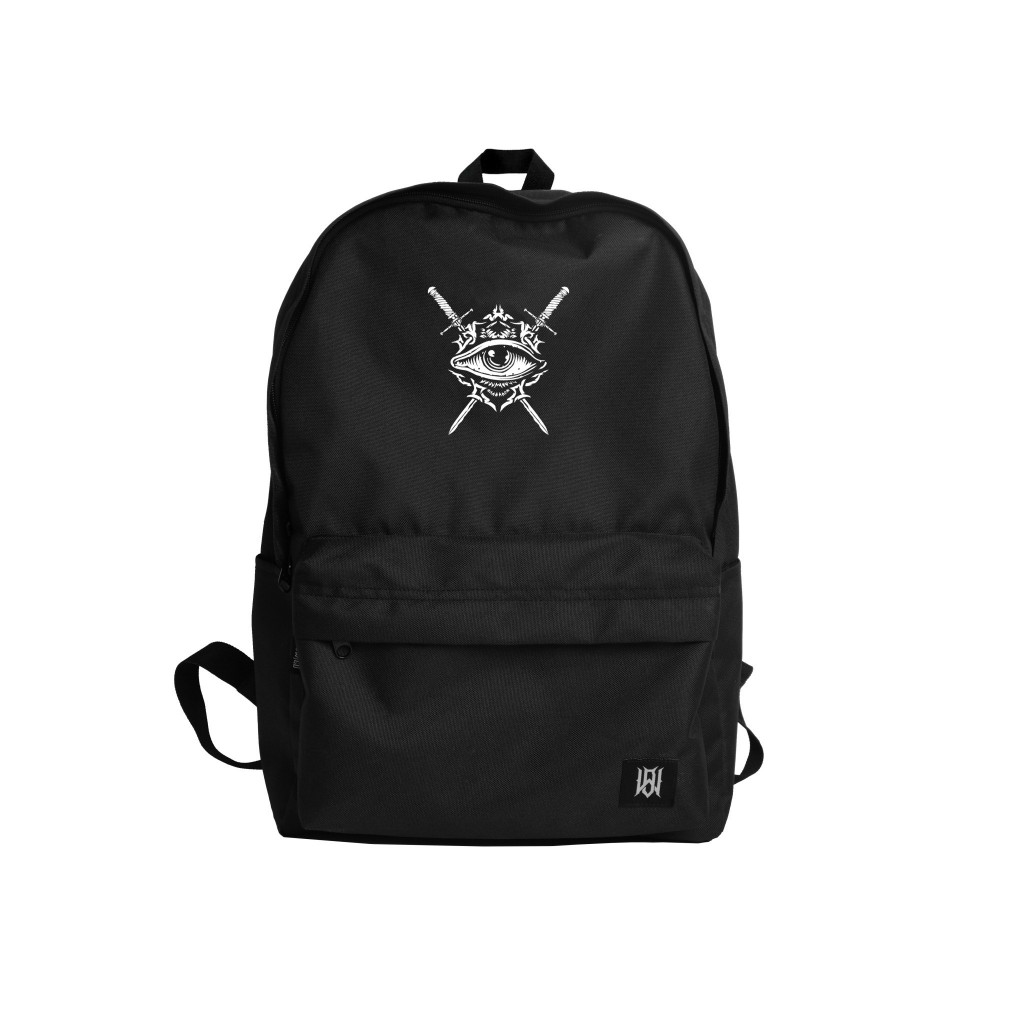 Jual Tas Sekolah Pria Distro Hitam Monster Eyes Deadwild | Shopee Indonesia