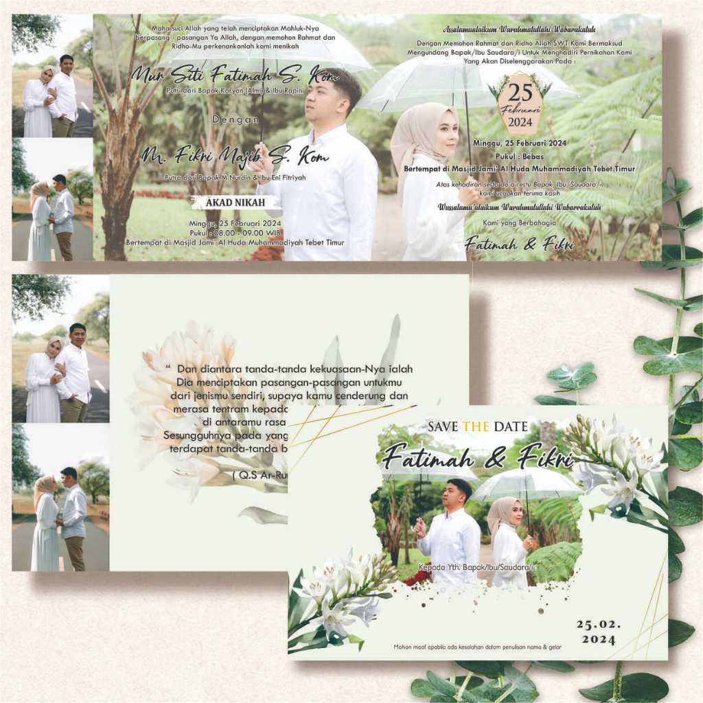 Jual UNDANGAN PERNIKAHAN GLOSSY FULL COLOUR | Shopee Indonesia