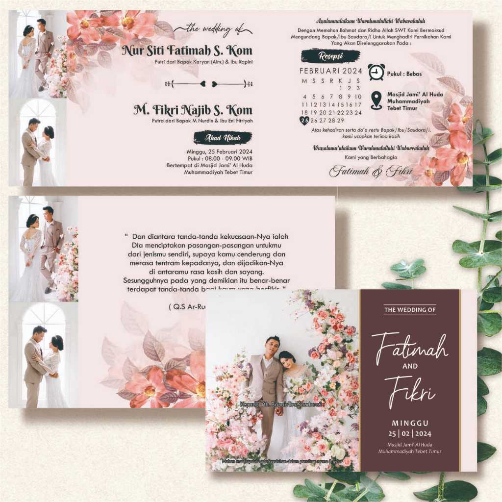 Jual UNDANGAN PERNIKAHAN GLOSSY FULL COLOUR | Shopee Indonesia