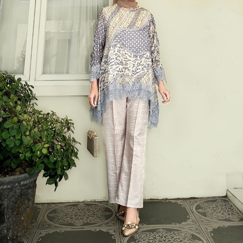 Jual HANIN Blouse Batik Modern Viscose Batik Viscose Set Viscose ...