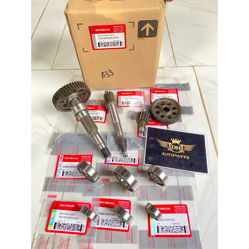 Jual GIGI RASIO SET+BEARING RASIO GARDAN KOMPLIT HONDA VARIO 150 OLD ...