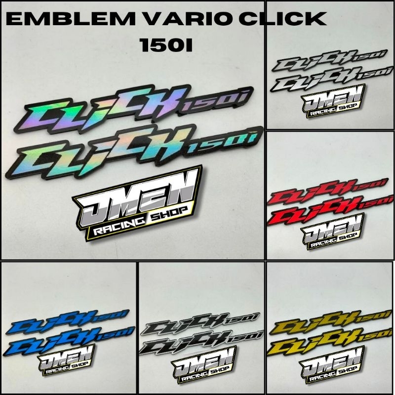 Jual Emblem Vario Logo Vario Click 150i Emblem Timbul Vario Click 150i ...