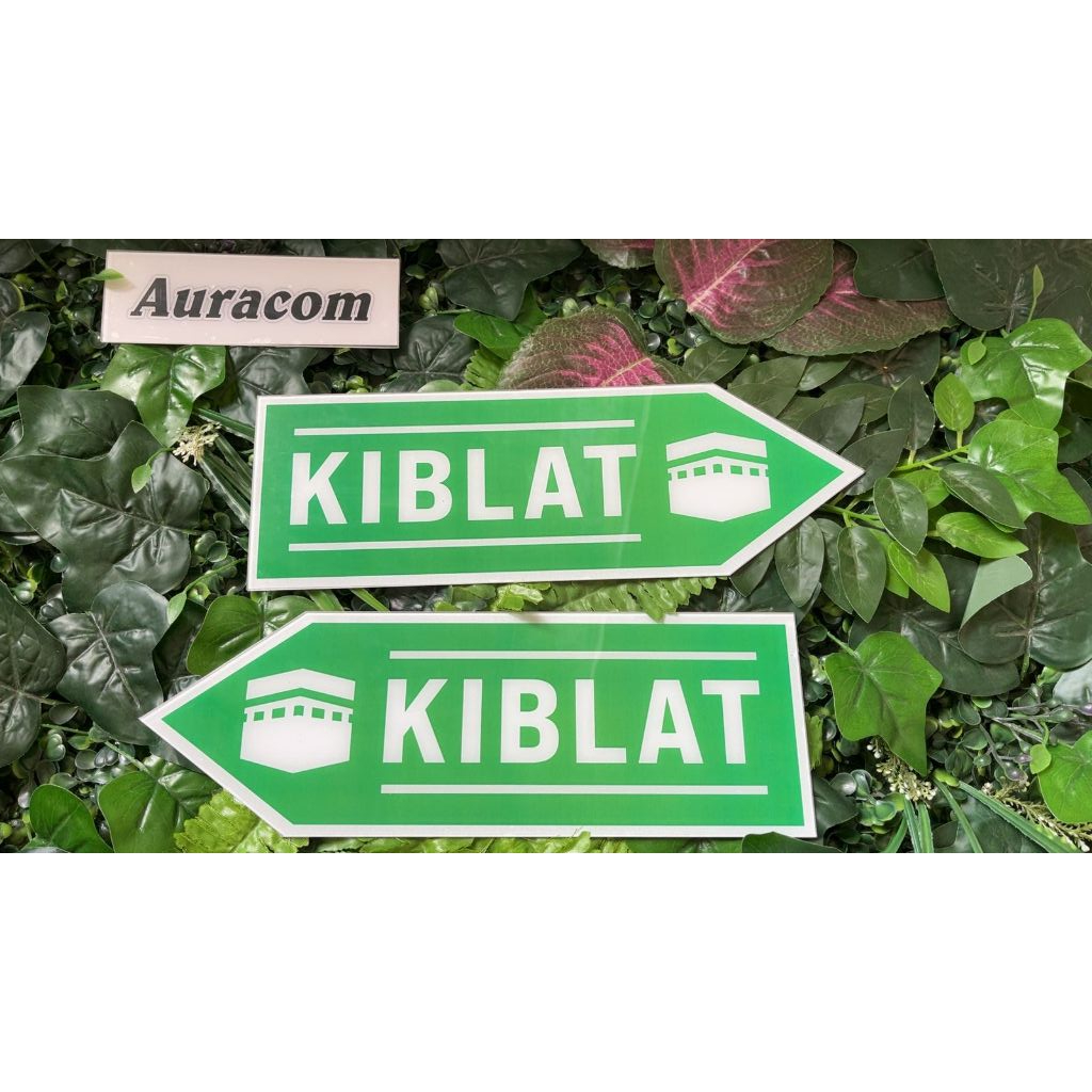 Jual Akrilik Arah Kiblat Akrilik Petunjuk Arah Sholat SIGN AKRILIK ...