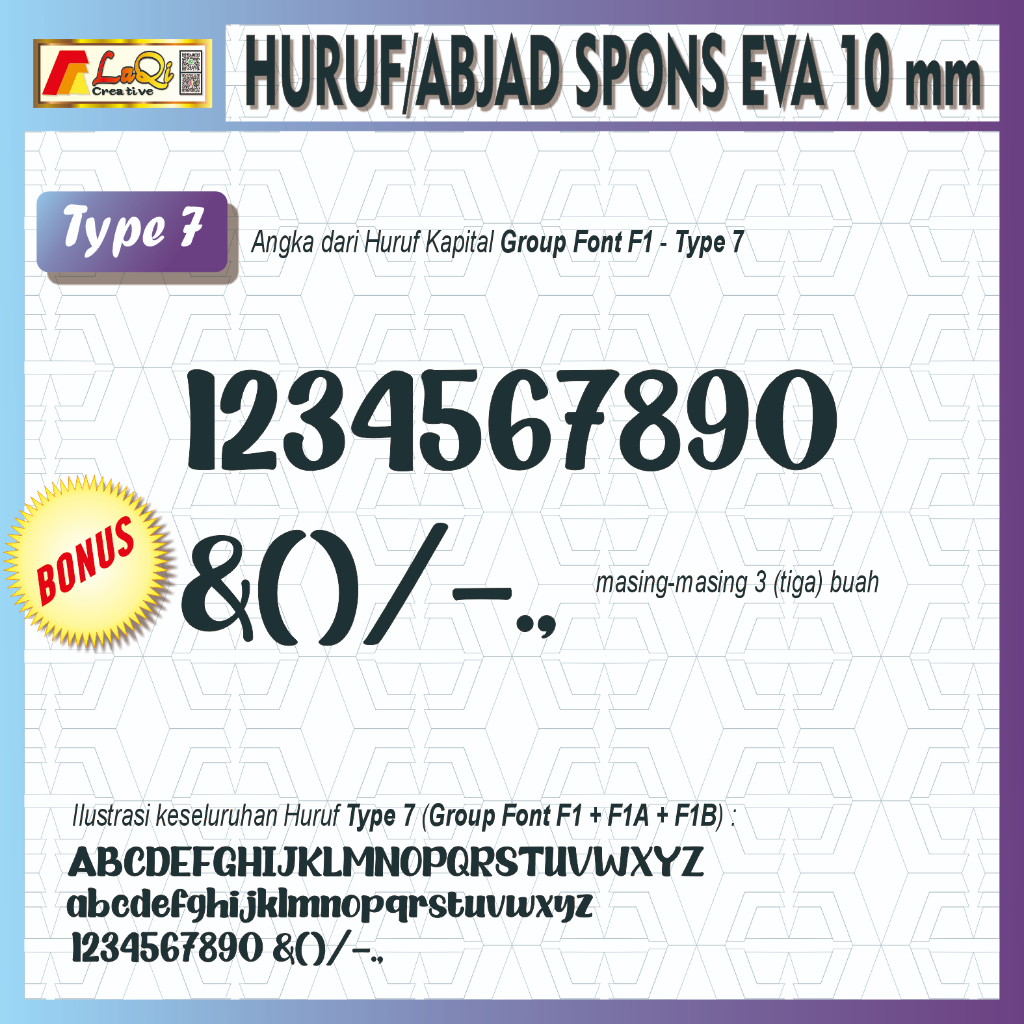 Jual Font / Huruf / Abjad Angka Spons EVA Papan Bunga Rustic | Shopee ...