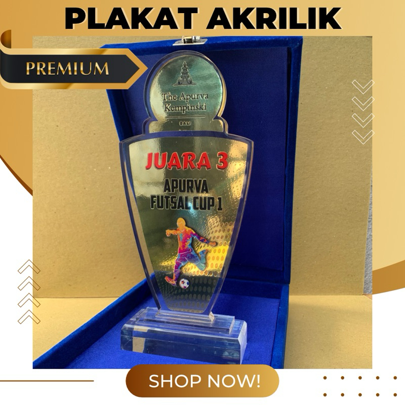 Jual PREMIUM PRODUK!! Plakat Akrilik tebal 8mili + box Plakat/piala ...