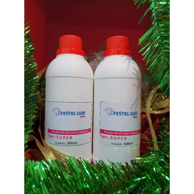 Jual Lem akrilik. Lem acrylic crystal glue super 500ml+suntikan ...