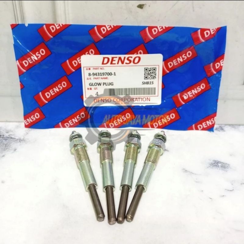 Jual Busi Pemanas /Glow Plug Asli Denso Set 4Pc Isuzu Panther 2.3cc 11 ...