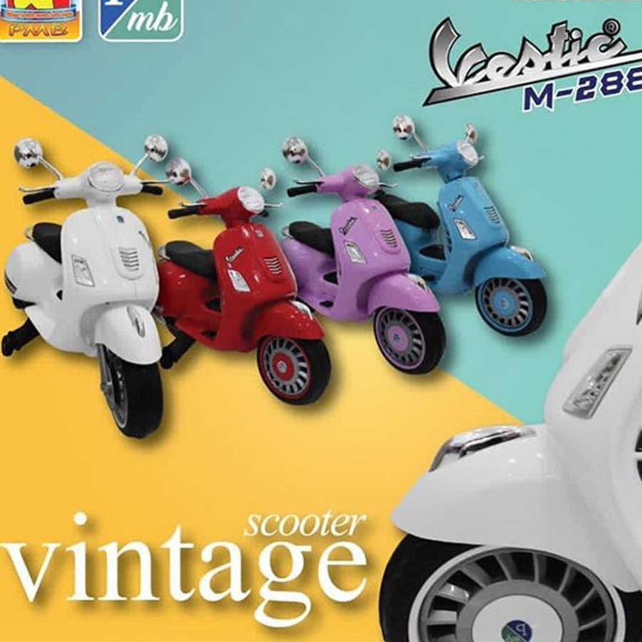 Jual Motor Aki Anak - PMB Motor Vespa Vintage 6V-7AH M-288 | Shopee ...