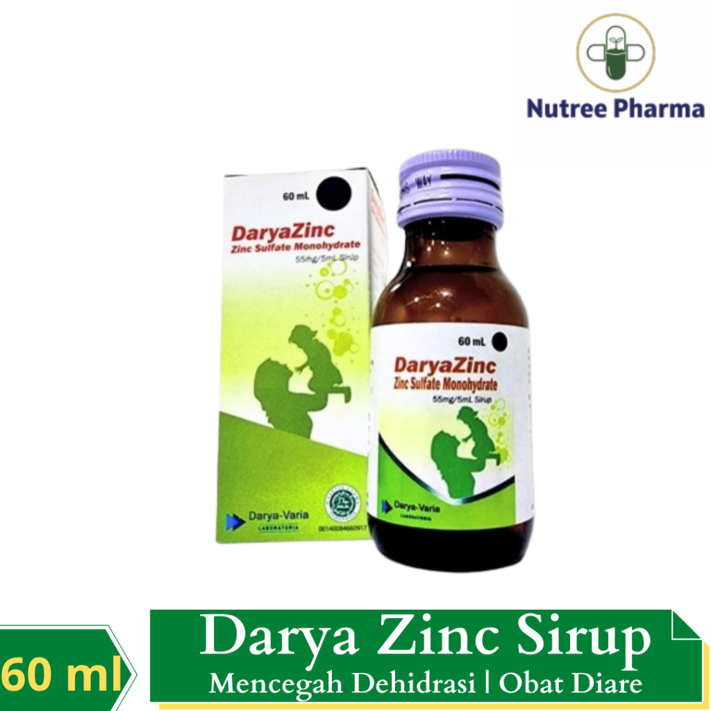 Jual ⚡MURAH & DIJAMIN ORI⚡ DARYA ZINC SYRUP 60 ML | Pengganti Cairan Tubuh Bayi & Anak | Obat ...