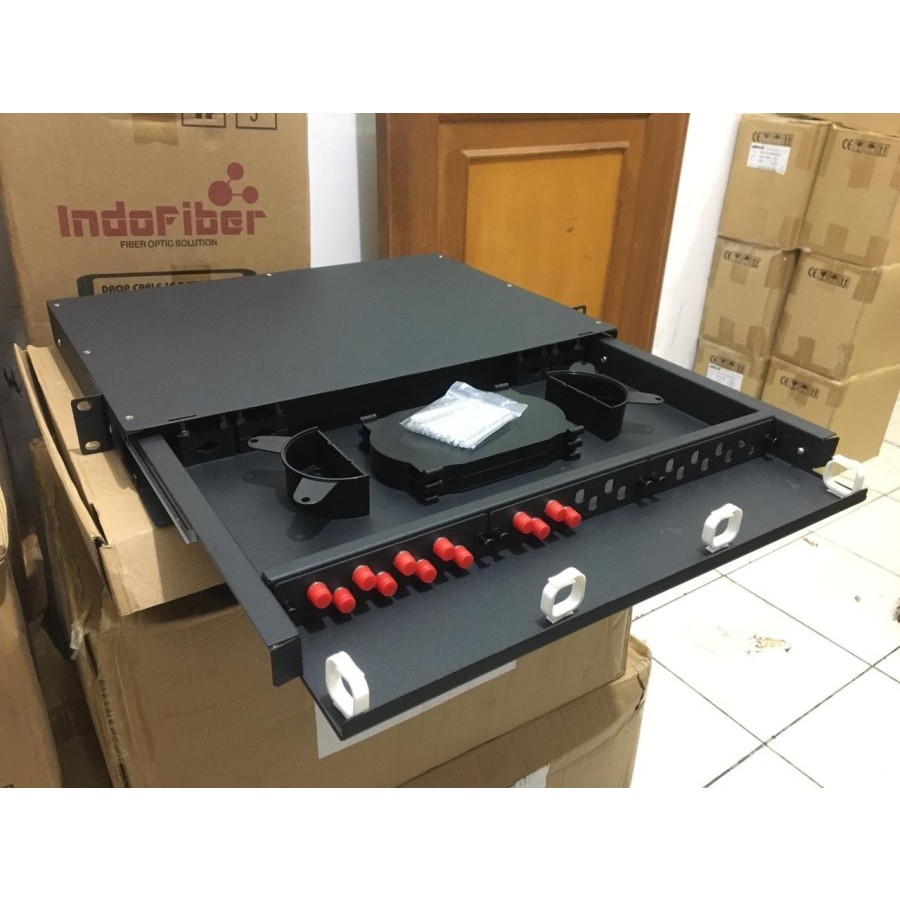 Jual OTB 12 core FC singlemode rackmount sliding | Shopee Indonesia