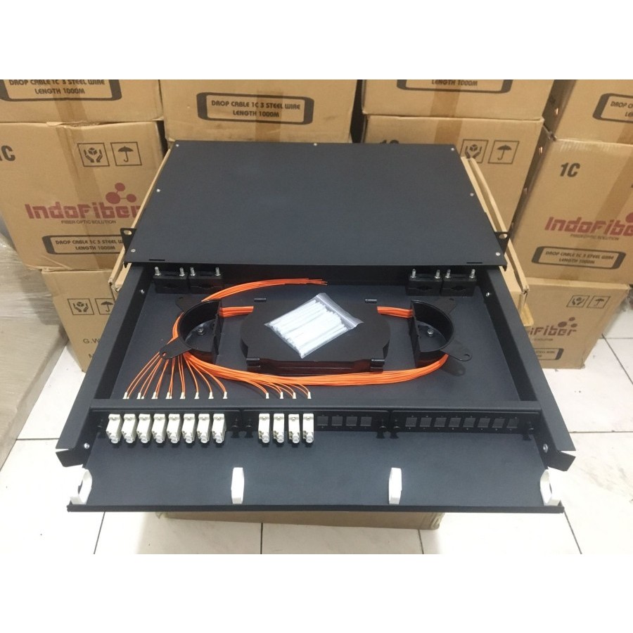 Jual OTB 24 core LC multimode rackmount sliding rail | Shopee Indonesia