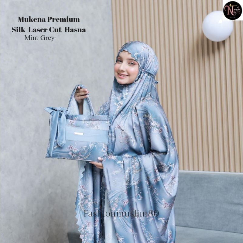 Jual Mukena Dewasa Premium Armany Silk Laser Cut Hasna, Maurine dan ...