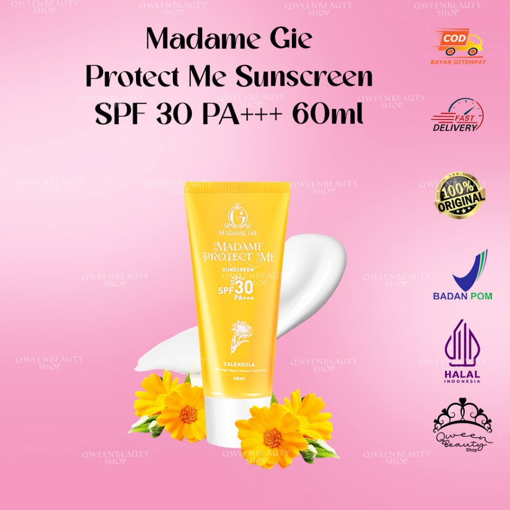 Jual Madame Gie Madame Protect Me Sunscreen SPF 30 PA +++ Calendula ...