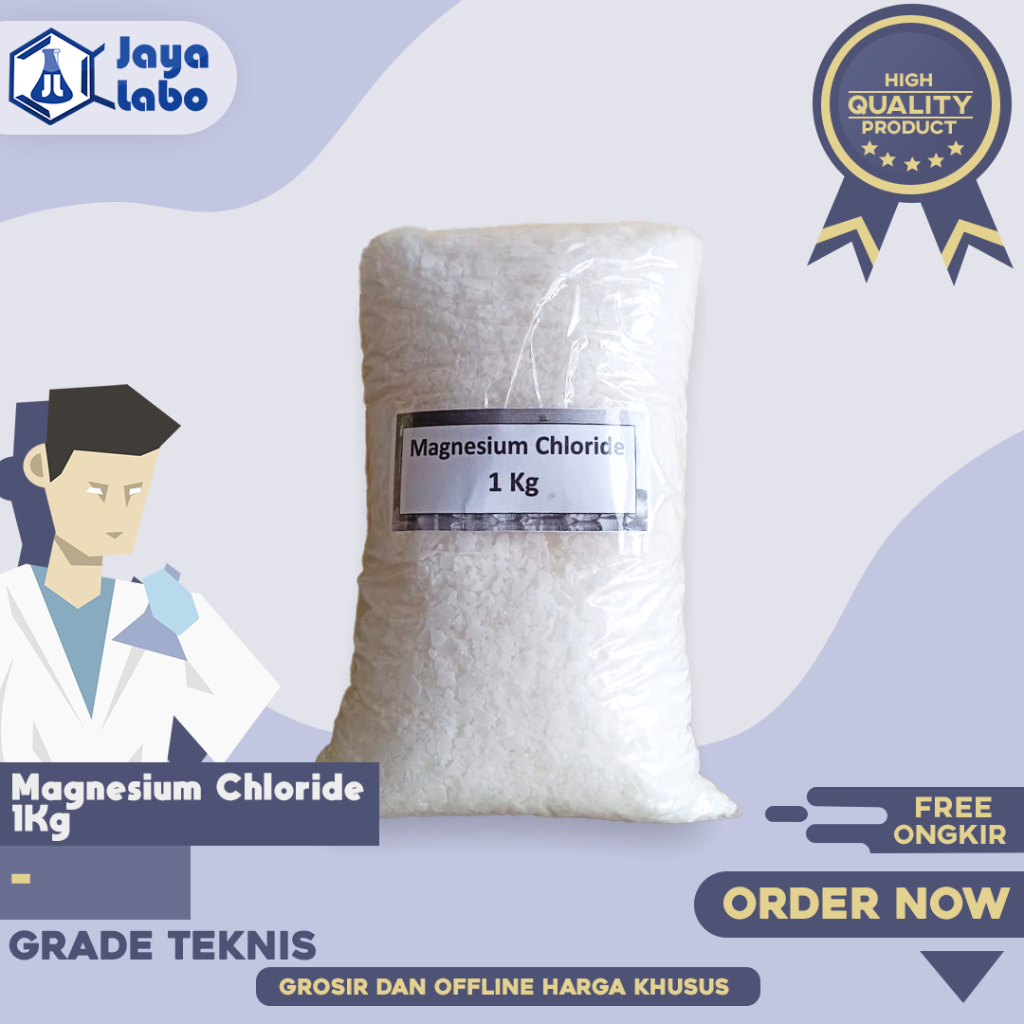 Jual MAGNESIUM CHLORIDE 1 Kg/ MgCl2 / Magnesium Klorida Flake | Shopee ...