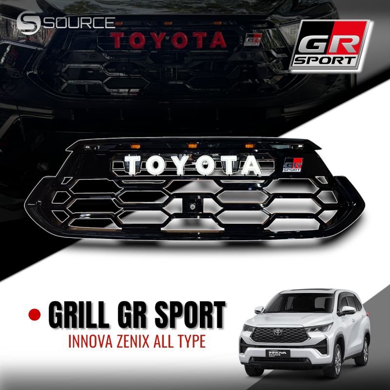Jual FRONT GRILL GR SPORTS WITH LAMP - TOYOTA INNOVA ZENIX ALL TYPE ...