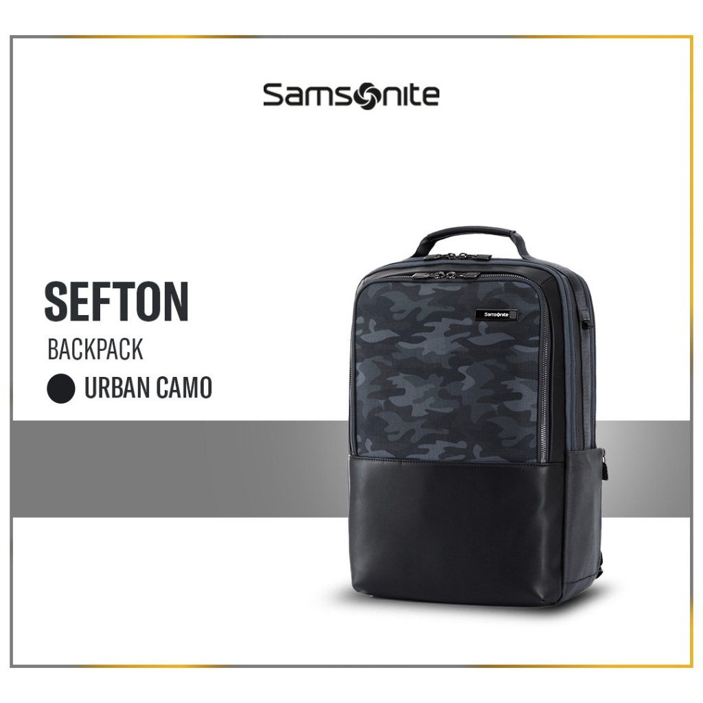 Jual Samsonite Sefton Backpack TCP - Urban Camo | Shopee Indonesia
