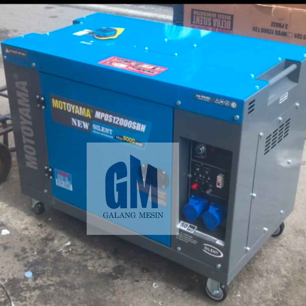 Jual Motoyama Mesin Genset Ultra Silent Diesel Generator MPDS 12000 S ...