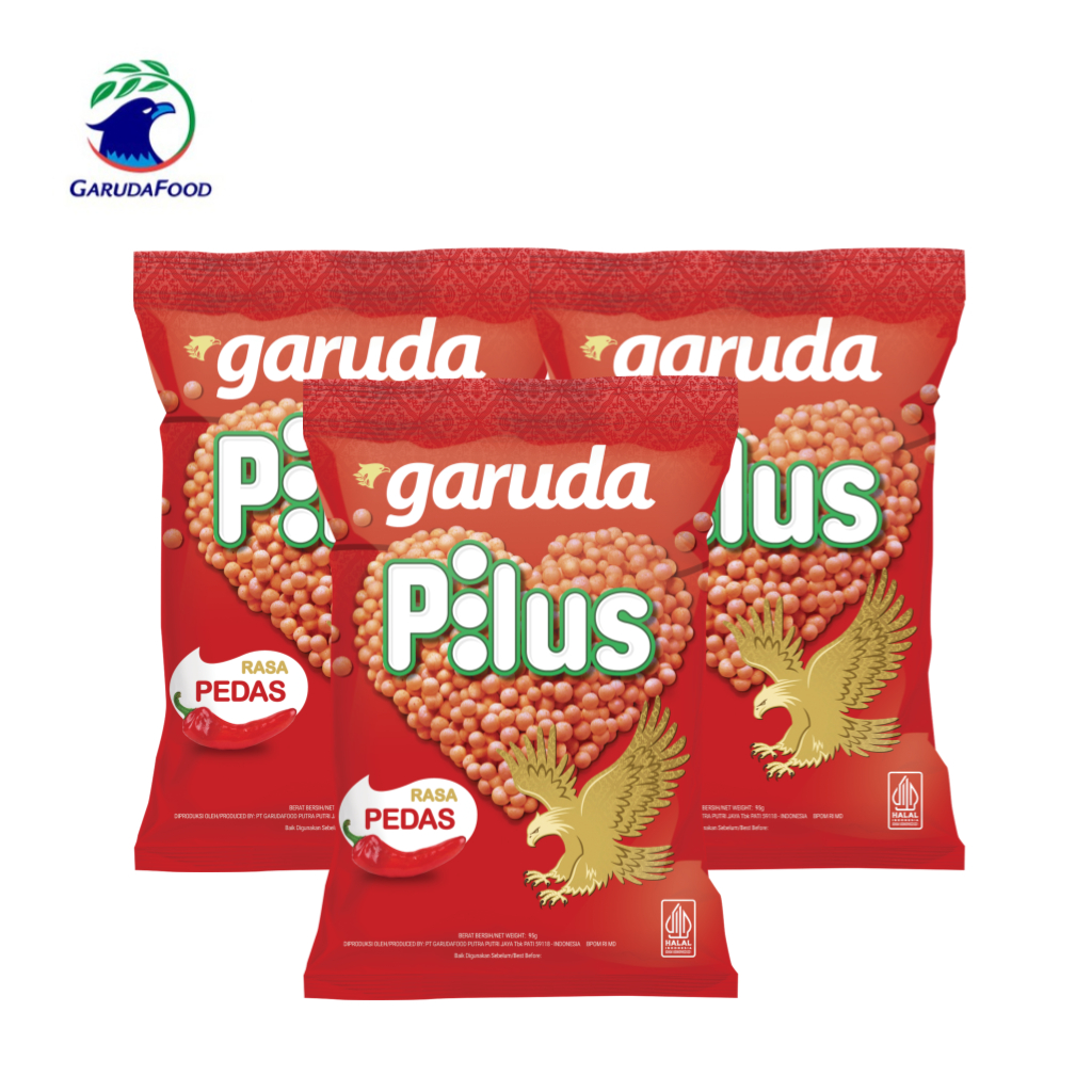Jual Garuda Kacang Pilus Premium Pedas 90 gr x3 | Shopee Indonesia