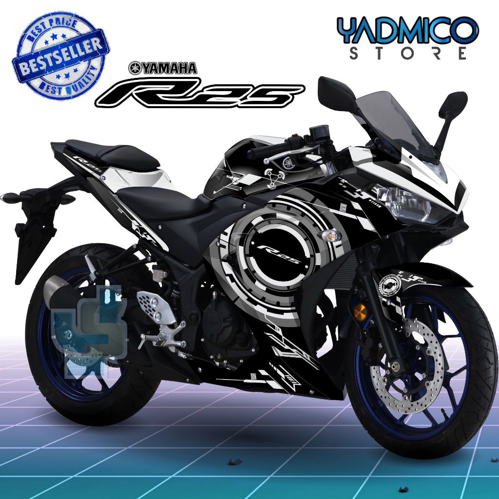 Jual Decal R25 Old Full Body - Stiker Motor R25 Lama Full Body - Dekal ...