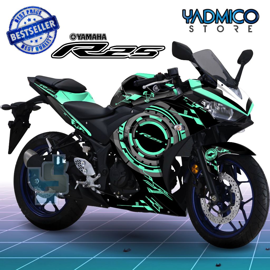 Jual Decal R25 Old Full Body - Stiker Motor R25 Lama Full Body - Dekal ...