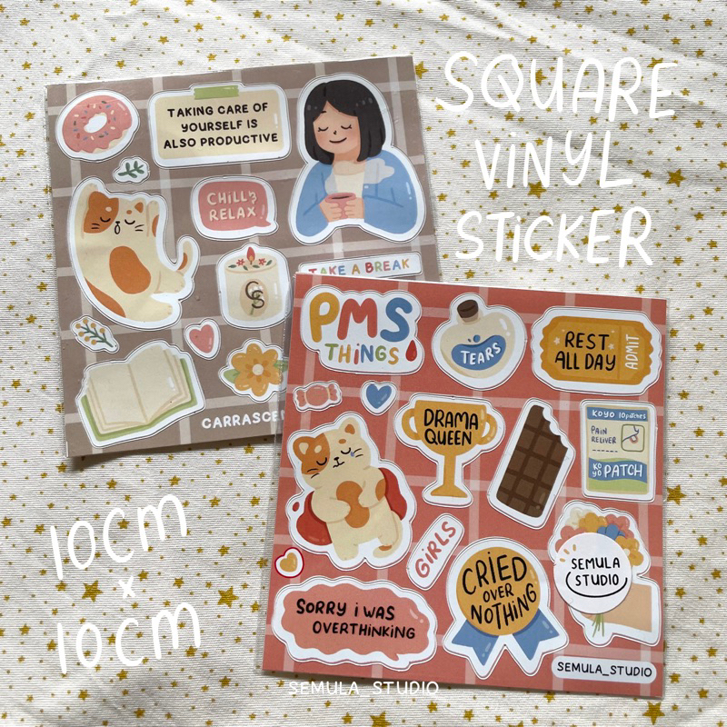 Jual Square Sticker / Stiker Persegi - Kotak Semula Studio | Shopee ...