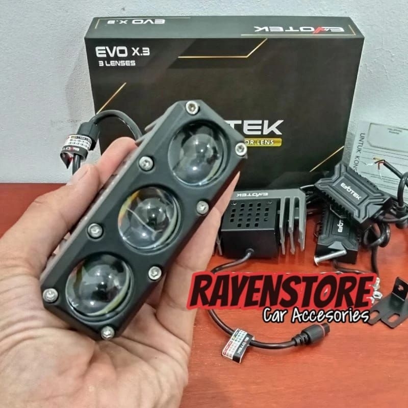 Jual EVOTEK EVO X3 MINI LASER 3 MATA MINI PROJECTOR 3 LENS EVO X.3 ...
