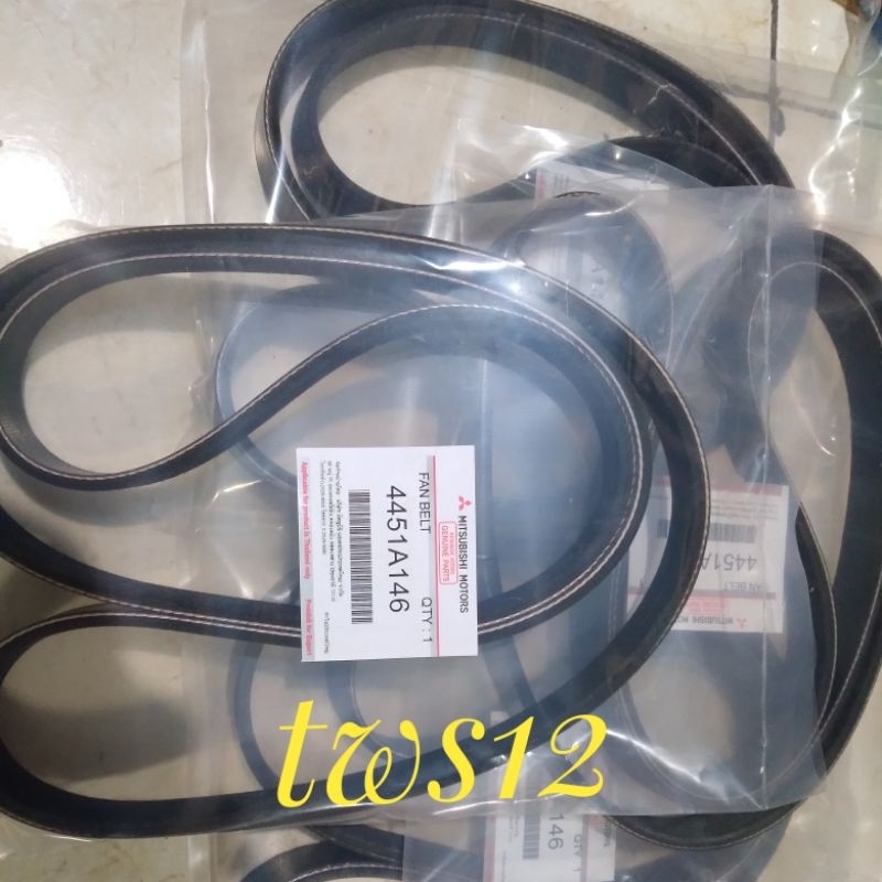 Jual fan belt tali kipas mitsubishi triton pajero sport 4451A146 6pk1495 | Shopee Indonesia