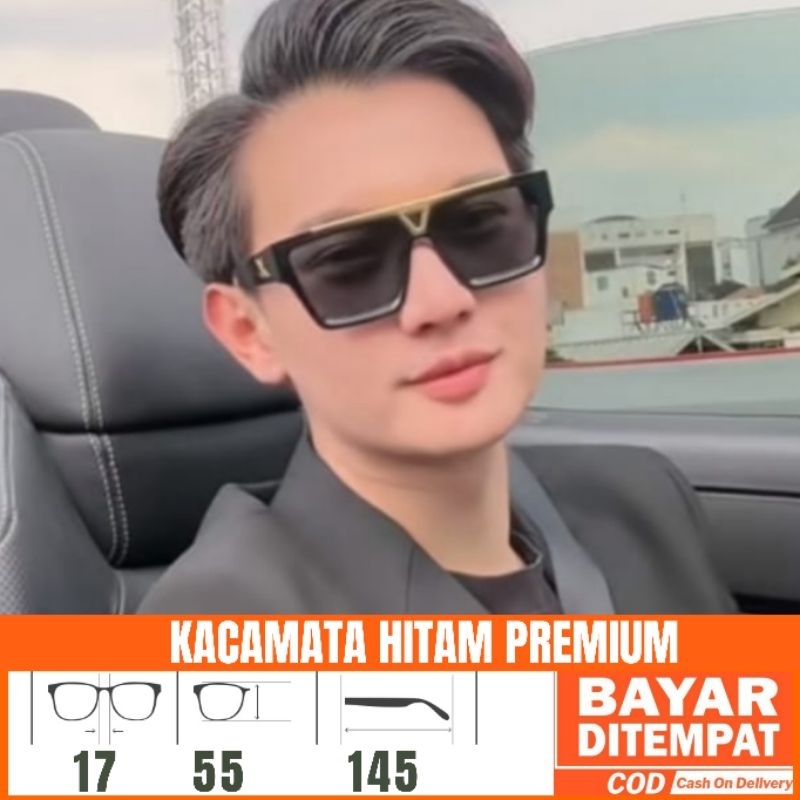 Jual Kacamata Hitam Premium 21062 sunglasses | Shopee Indonesia