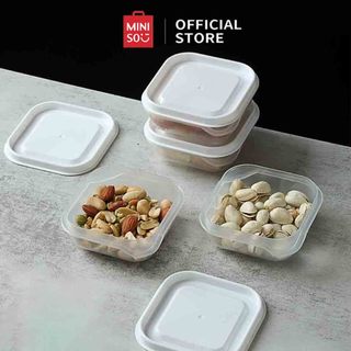 Jual Miniso X Color Crisper Square 4Pcs/180Ml Food Container Kotak ...