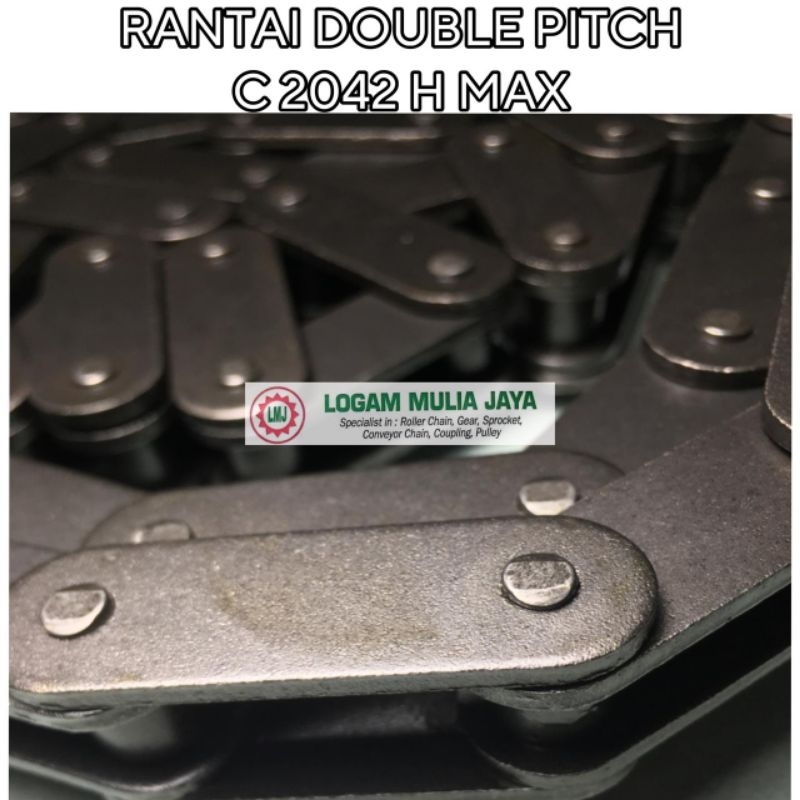 Jual DOUBLE PITCH RANTAI ROLLER CHAIN C 2042 H MAX C2042 PLAT H LARGE ...