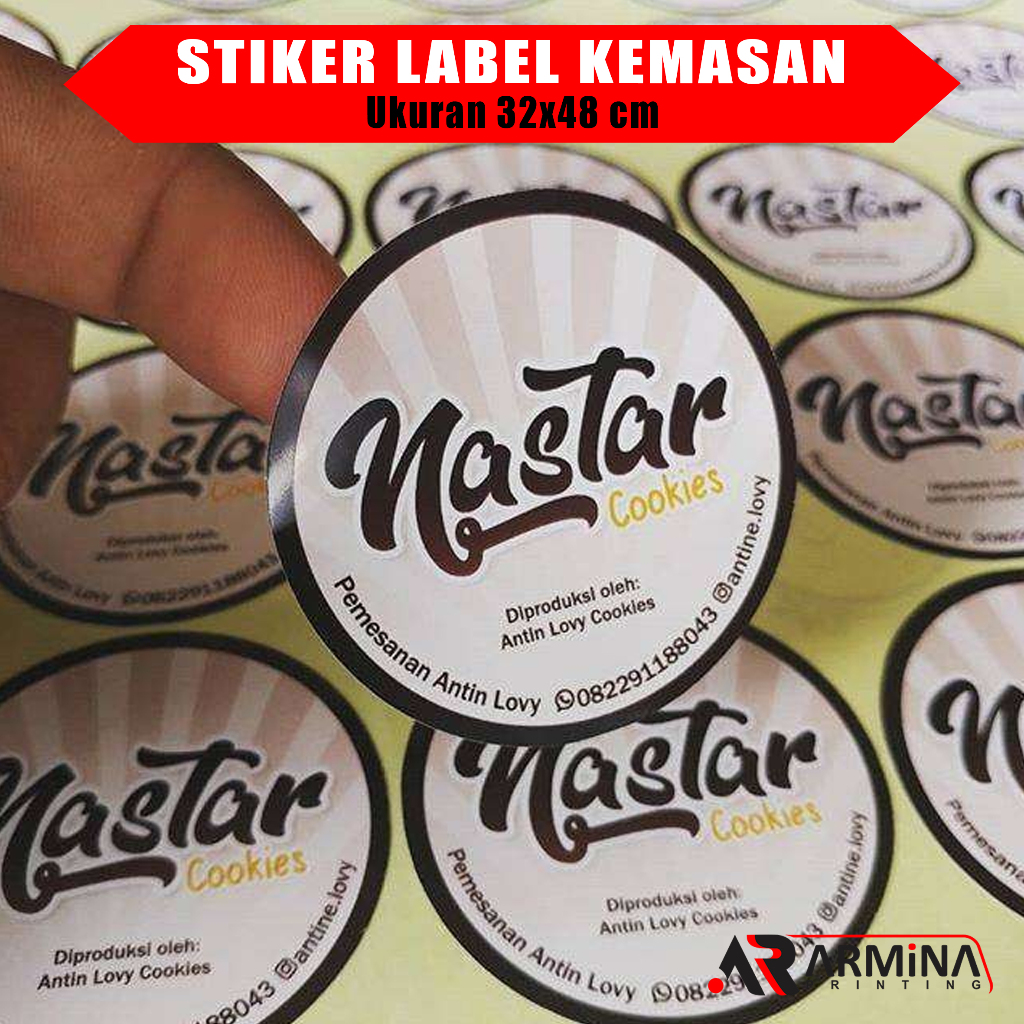 Jual Stiker Chromo A3+ Cutting / Sticker Label Toples / Label Makanan ...