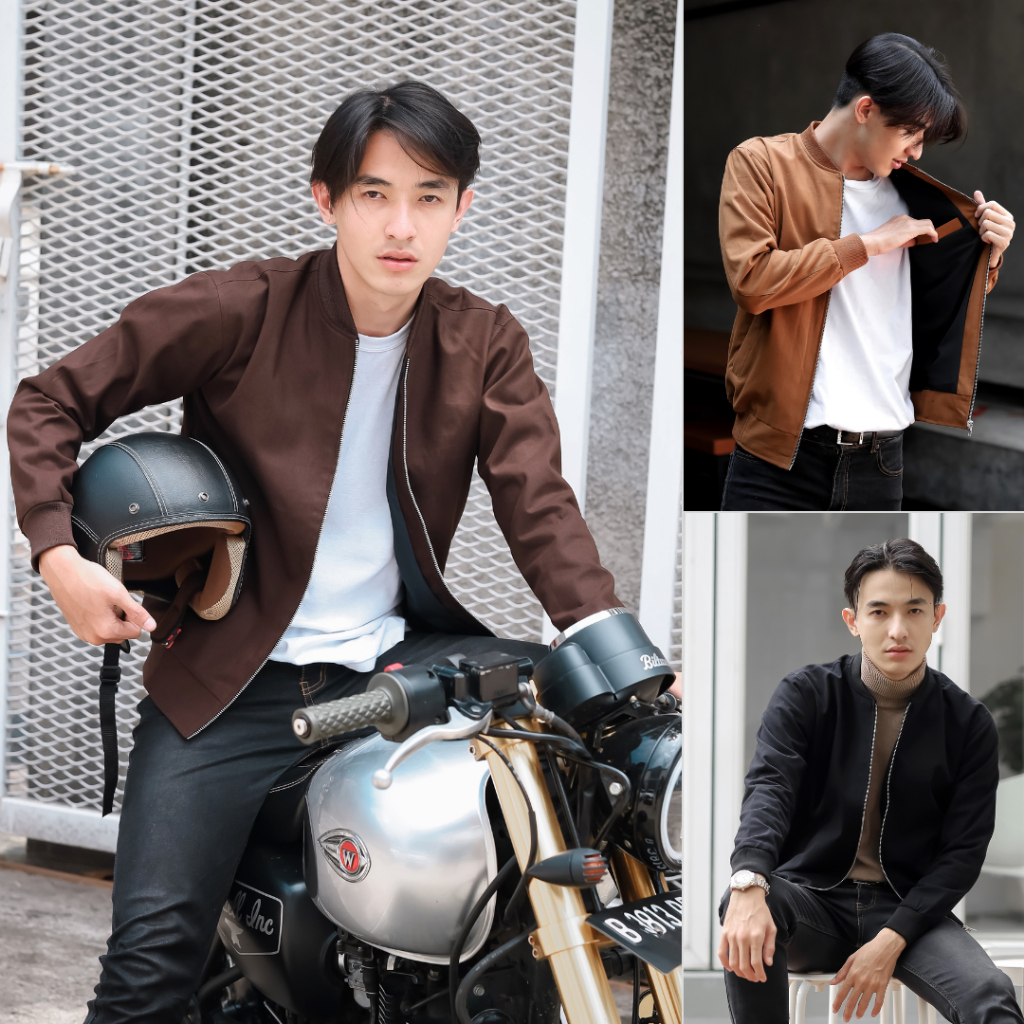 Jual Rikho Jaket Bomber Pria Super Keren Murah Original | Shopee Indonesia