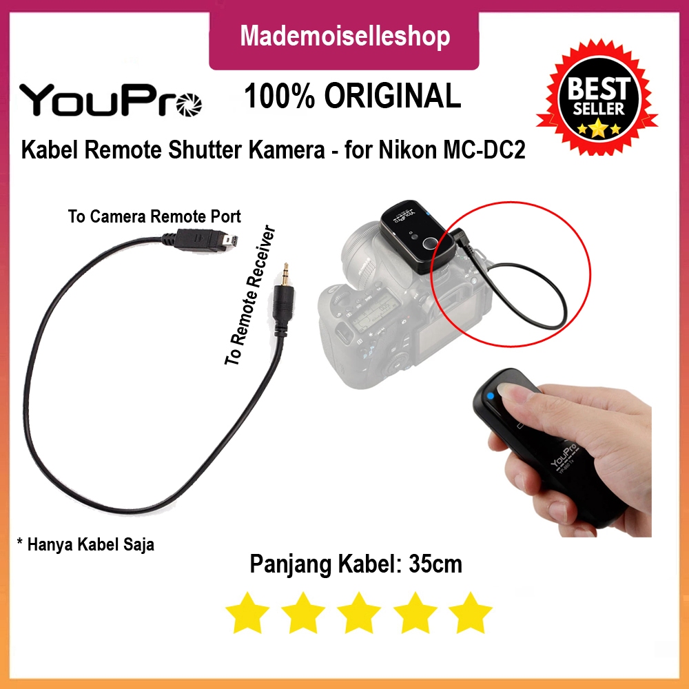 Jual Youpro Kabel Remote Type DC2 for Replace Nikon MC-DC2 - JJC Cable ...