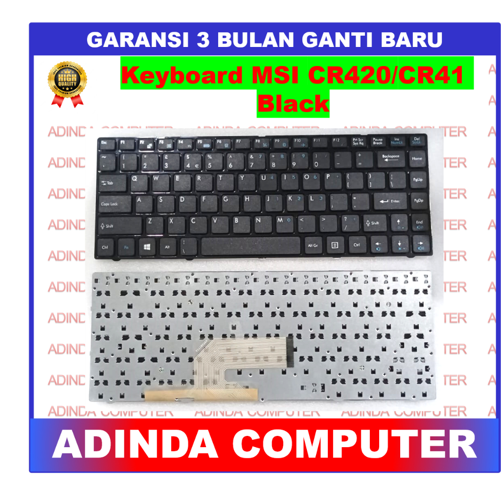 Jual Keyboard MSI CR420 CR41 X350 X360 CR420 CR430 CR460 CX420 CX420MX ...