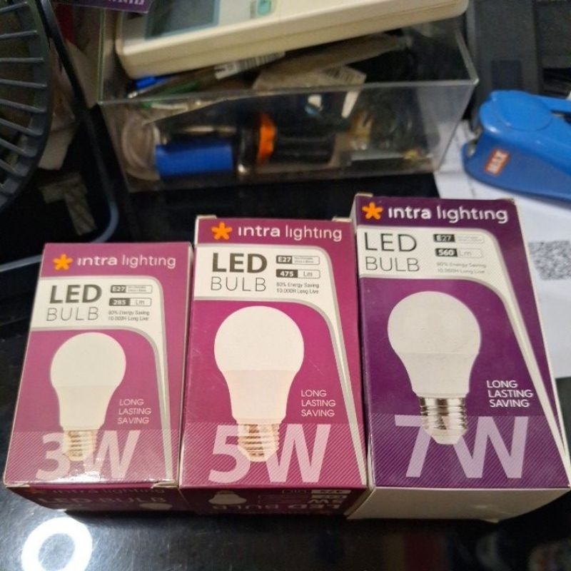 Jual Intra led bulb e27 bohlam warm white | Shopee Indonesia