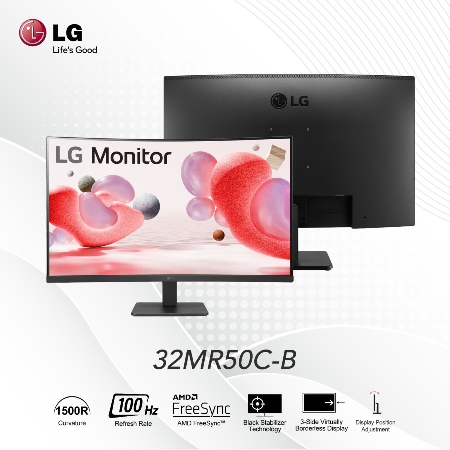 Jual Monitor LG LED 32" 32MR50C-B Full HD Curved with AMD FreeSync ...