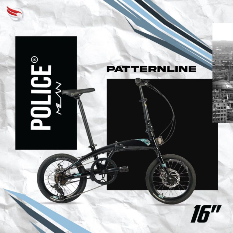 Jual SEPEDA LIPAT ELEMENT POLICE MILAN 16 INCH FOLDING BIKE | Shopee ...