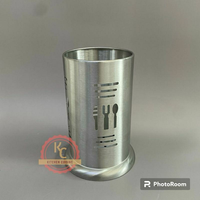Jual Tempat Sendok Garpu Stainless Steel Tebal / Wadah Sendok Garpu ...