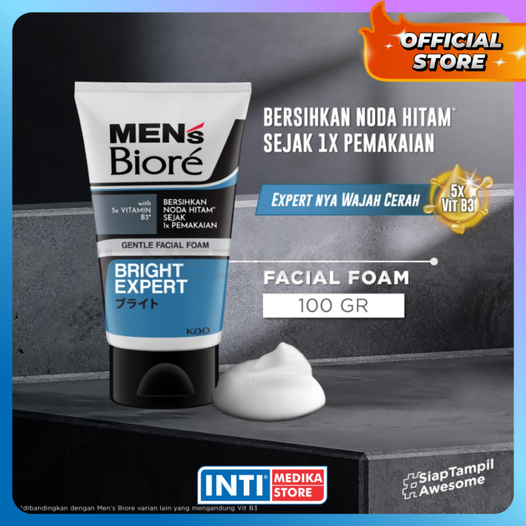 Jual MEN'S BIORE - NON SCRUB Facial Foam Acne Skincare 100gr | Sabun Cuci Muka Pria | Shopee ...